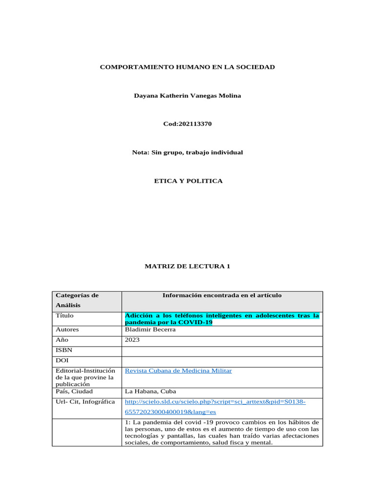Matriz Etica y Politica | PDF | Moralidad | Sociedad