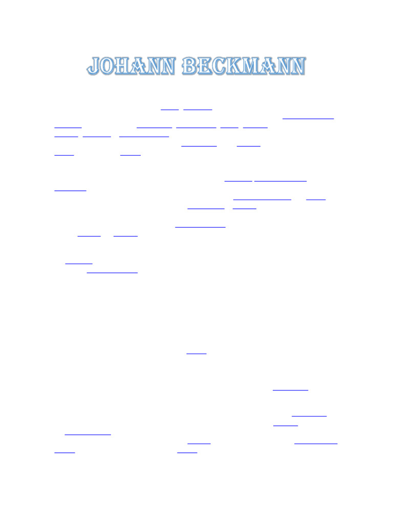 Johann Beckmann ESTEBAN | PDF | Science