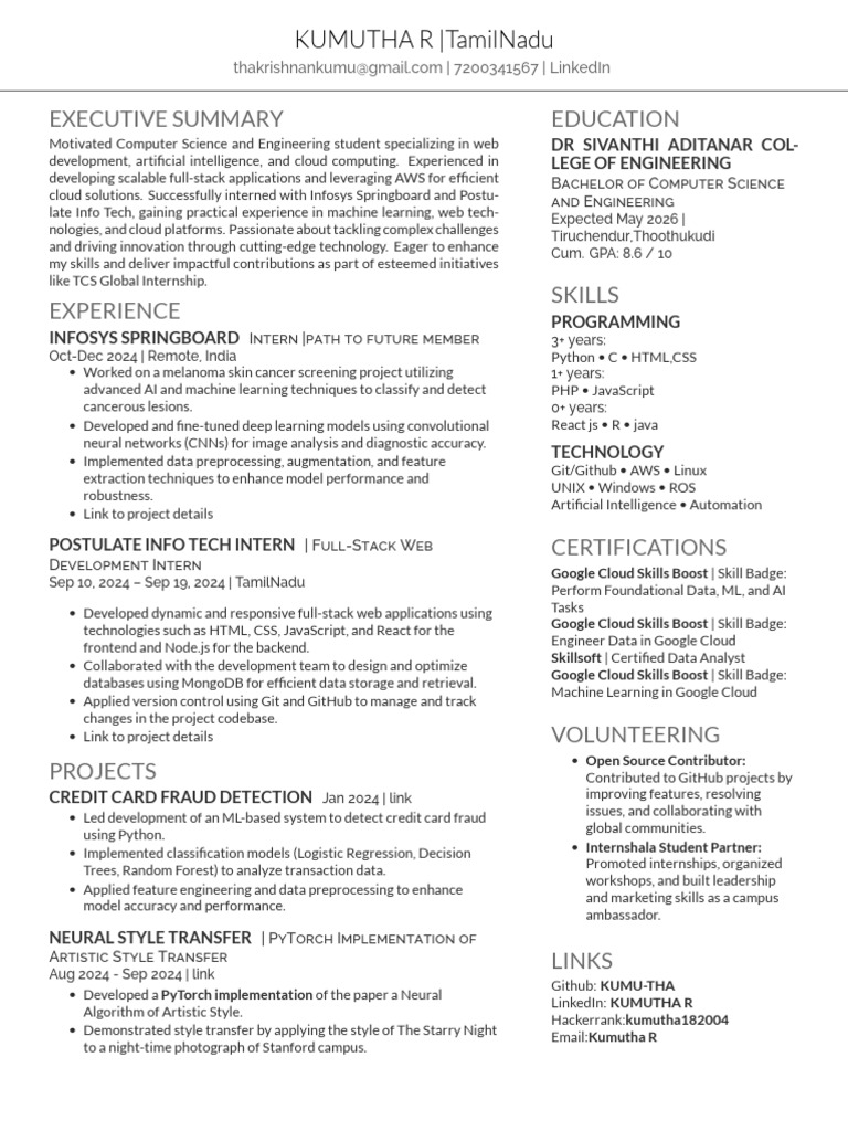 Deedy AI Resume Overview | PDF | Machine Learning | Artificial Intelligence