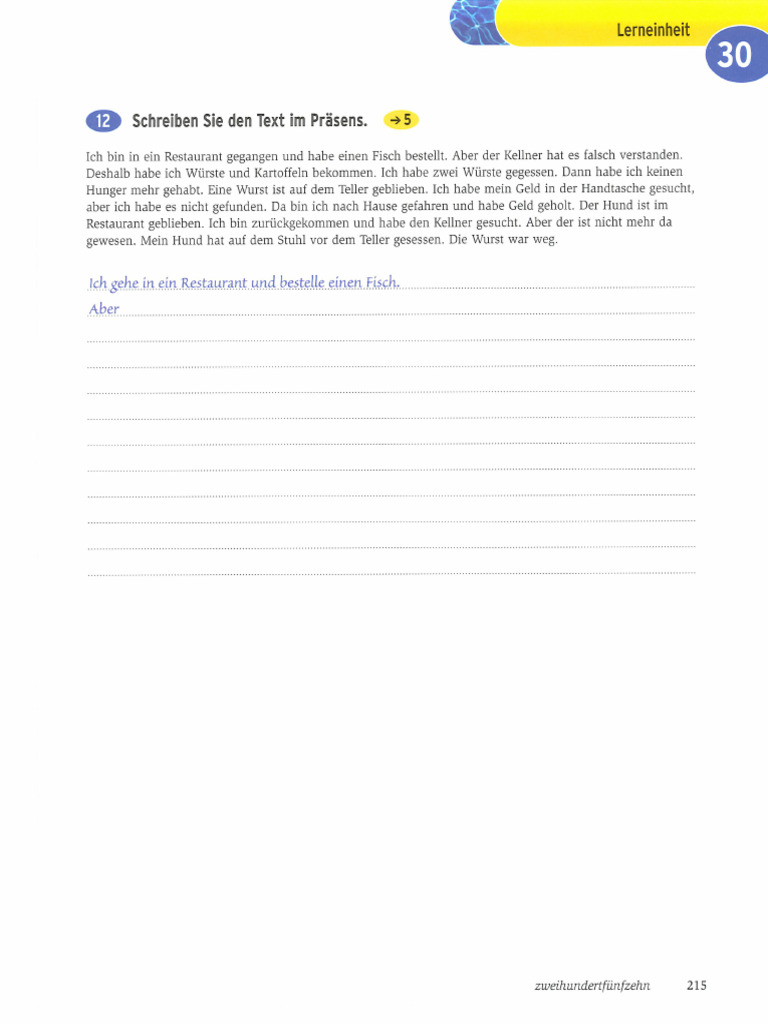 Perfekt - Präsens | PDF