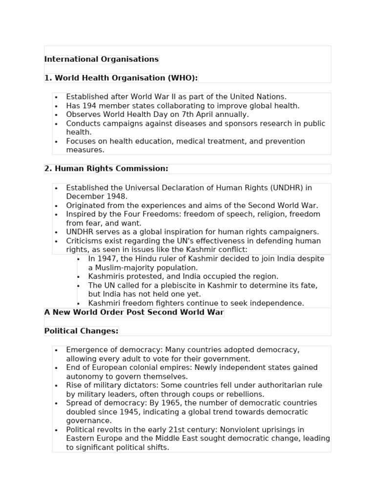 WW2 notes | PDF | International Relations | Global Politics
