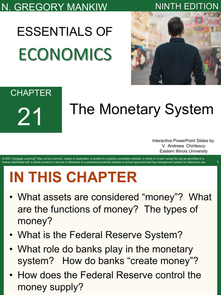 Lecture - Ch 21_8209ee54ecc7b53730492ae2dd49d6e3 | PDF | Money | Money Supply