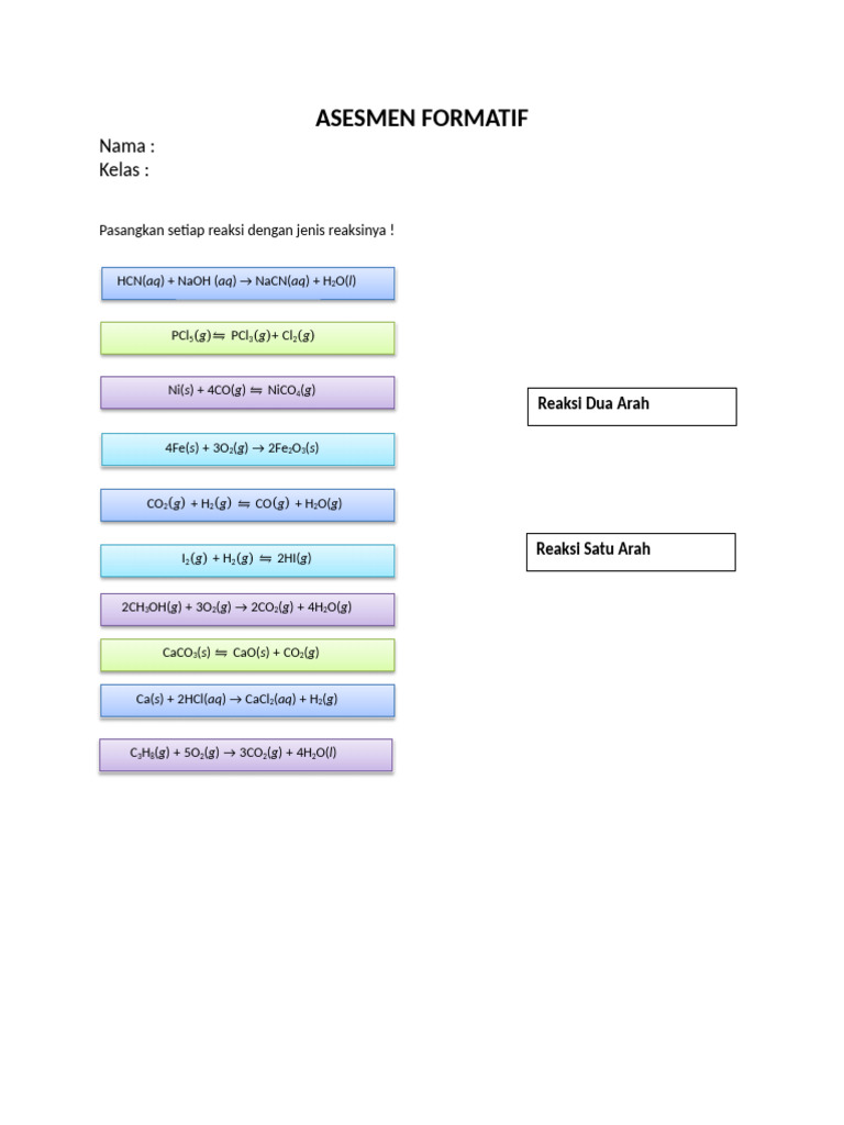 Asesmen Formatif | PDF