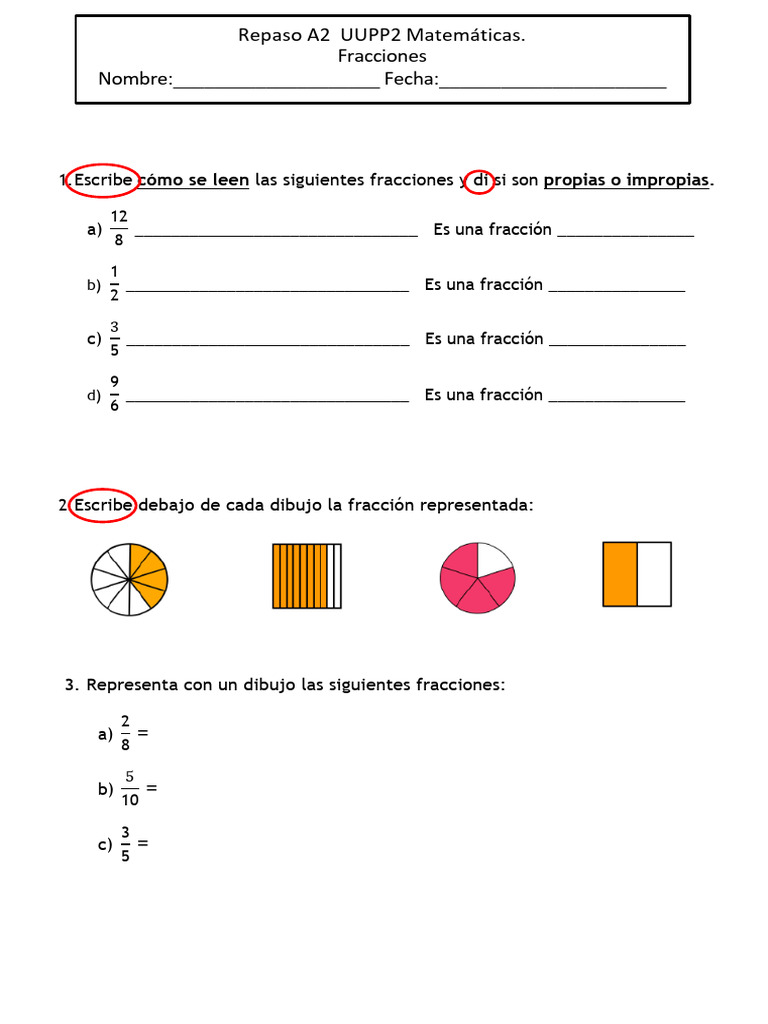 REPASO A2 - UUPP2 FRACCIONES | PDF | Ajedrez