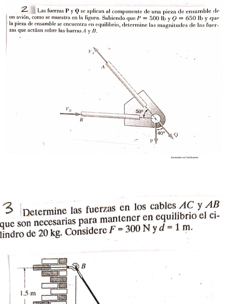 Ejercicio 1 U2 Estática | PDF
