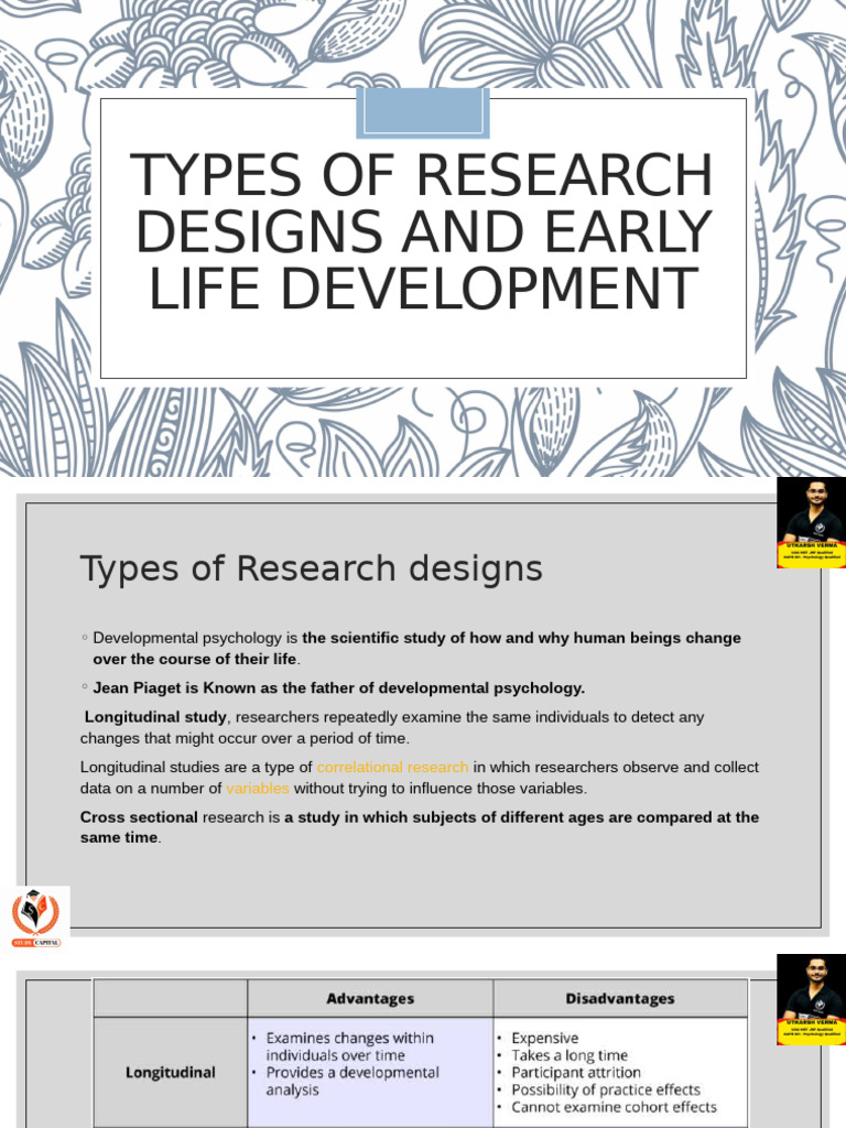 Research Designs in Early Life Development | PDF | Attachment Theory ...