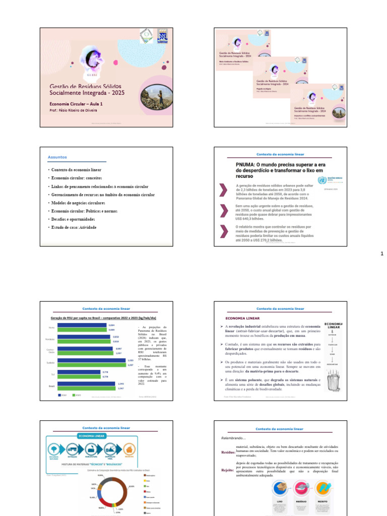 Notas de Aula - Economia Circular - Prof Fabio Ribeiro | PDF | Economia ...