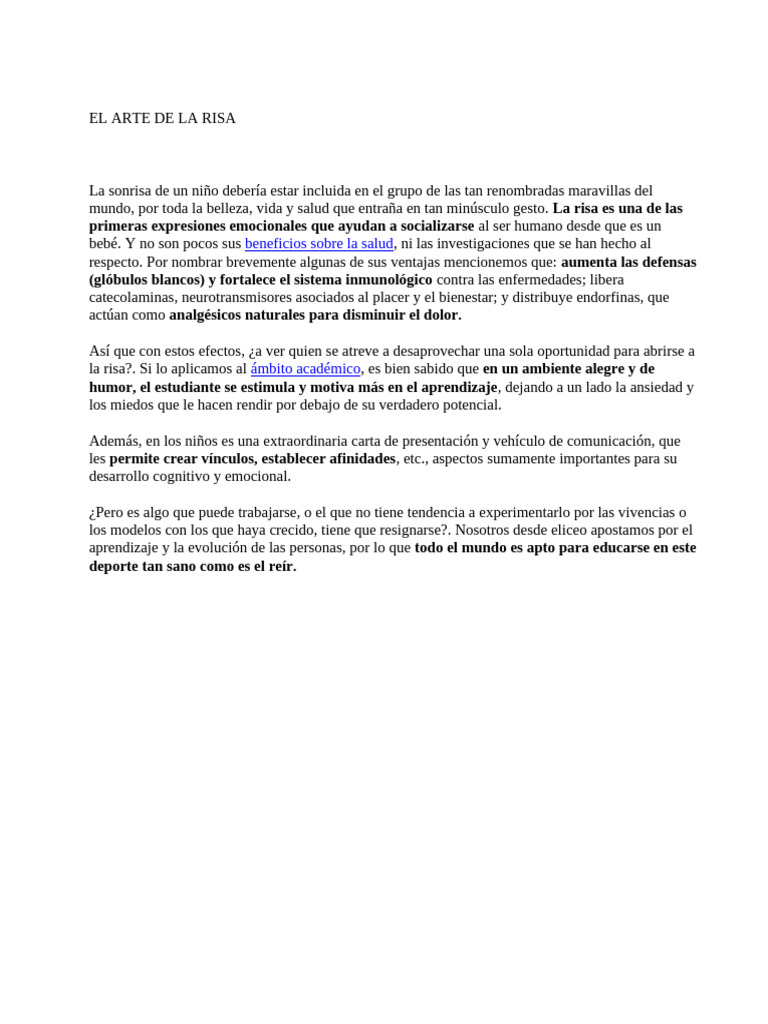 El Arte de La Risa | PDF