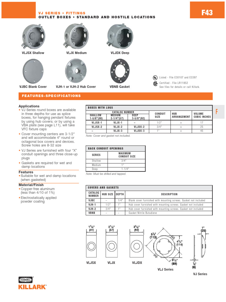 platt-vendor-secf43-cutsheet | PDF | Screw | Manufactured Goods