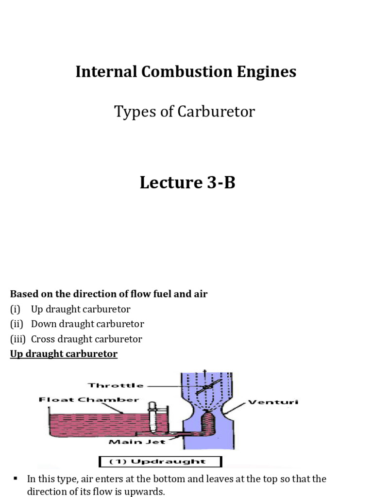 06-Types of Carburetor | PDF | Carburetor | Engines