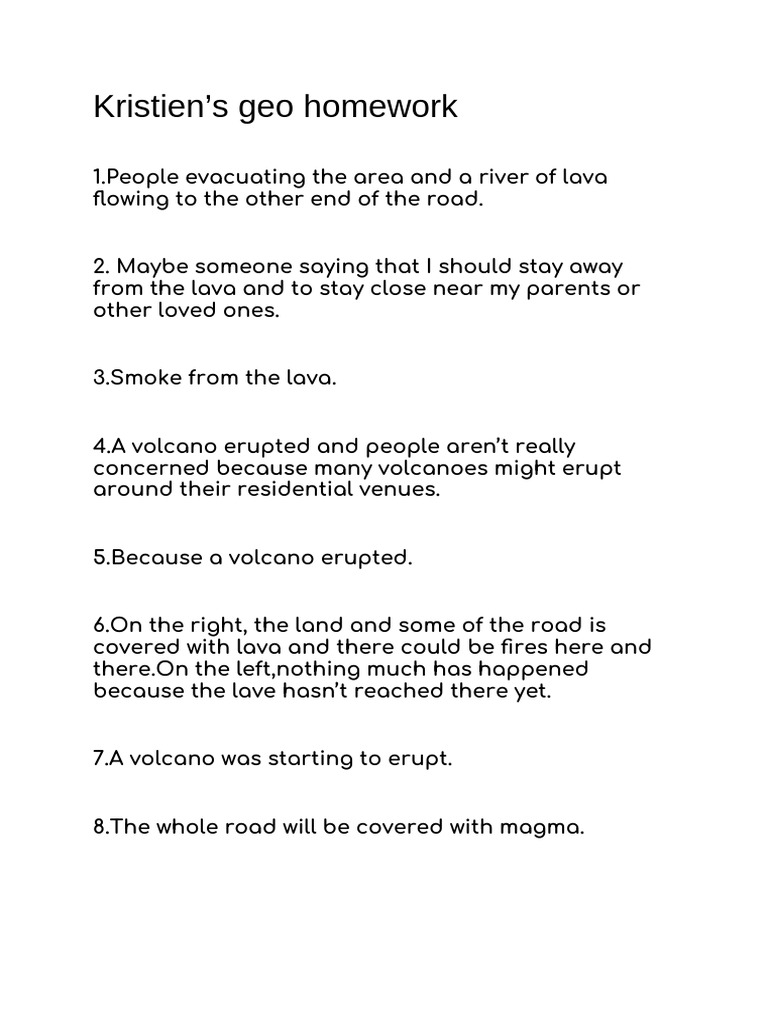 Kristien's Geo Homework | PDF