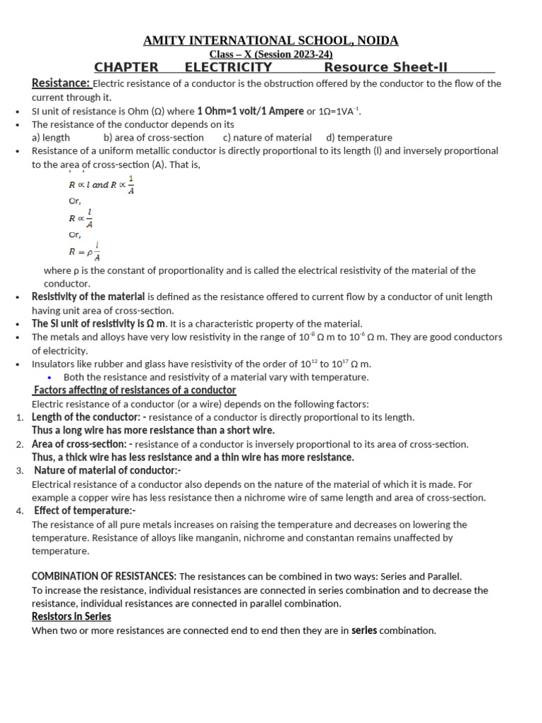 834bf | PDF | Electrical Resistivity And Conductivity | Series And ...