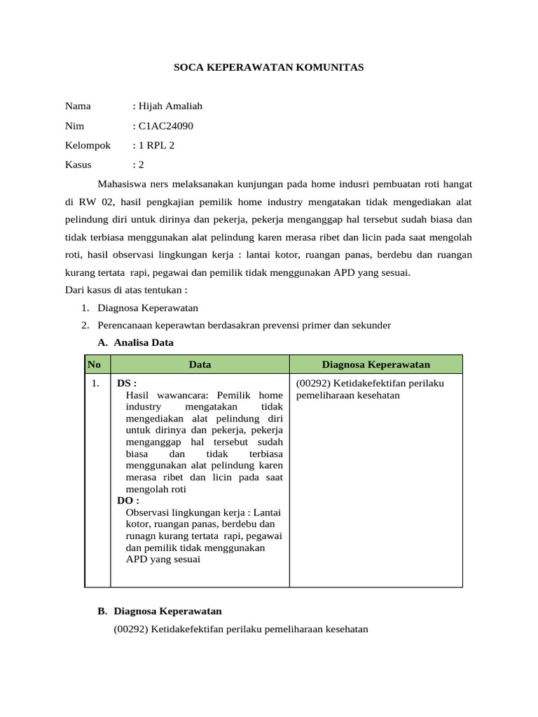SOCA_Hijah Amaliah | PDF