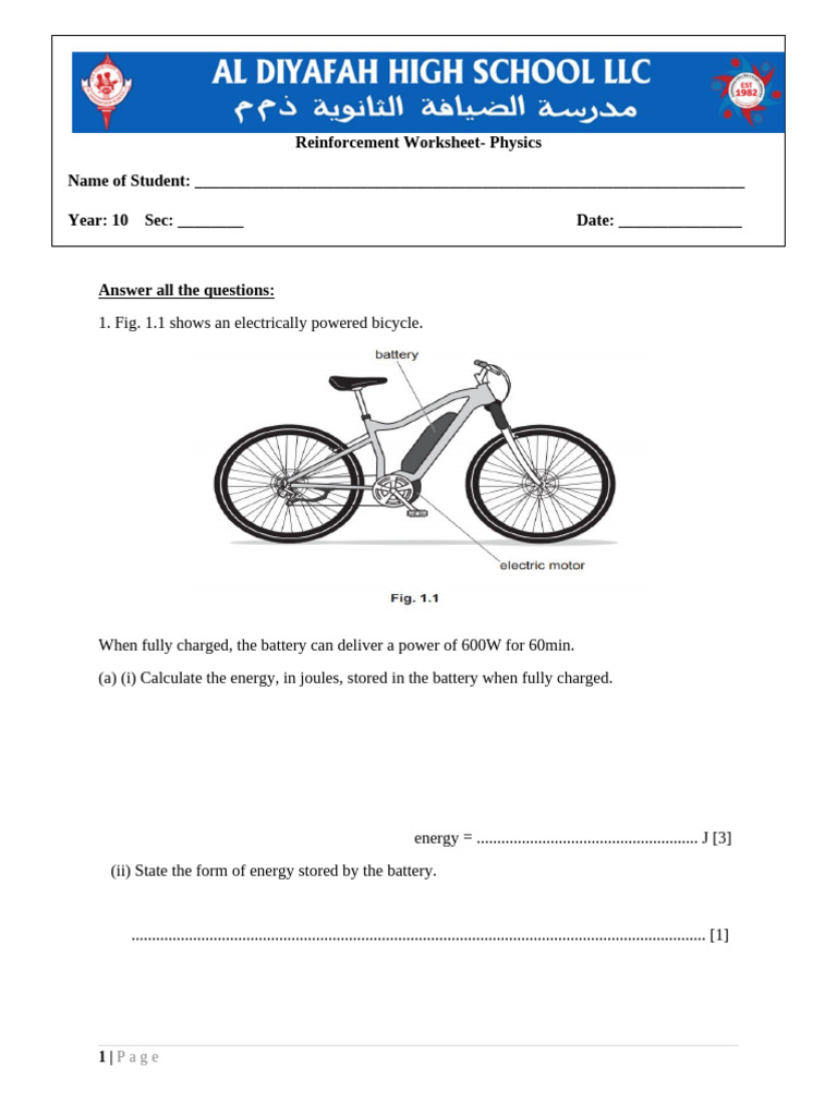 Intervention Worksheet Year 10 | PDF | Force | Mass