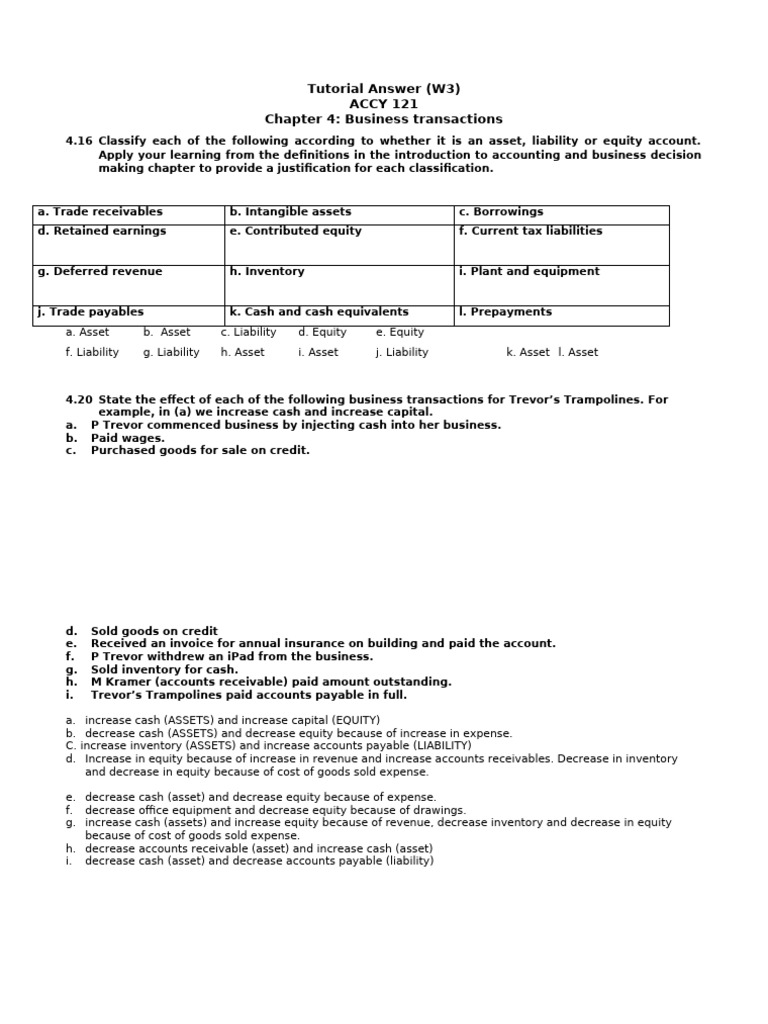 W3_Answer_T2_CHAPTER 4 AND 5 | PDF | Balance Sheet | Equity (Finance)
