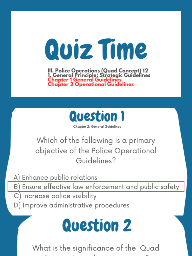 Police Operations (Chap 1-2) | PDF | Police | Community Policing
