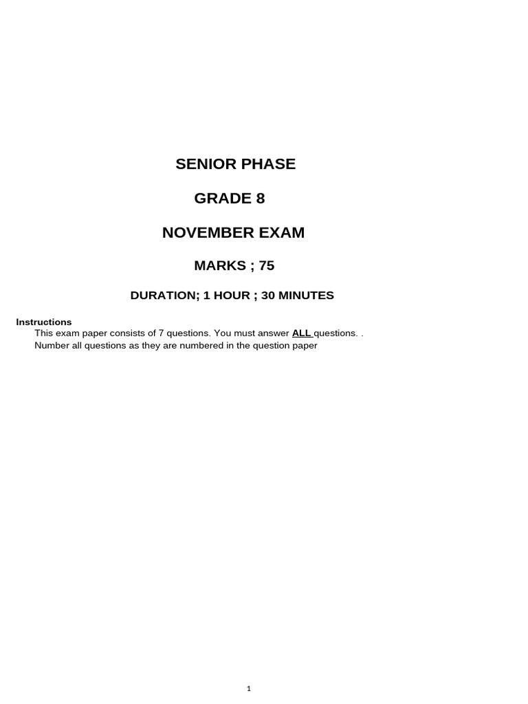 Grade 8 November Exam: Settlement & Trade | PDF | Rural Area | Urbanization