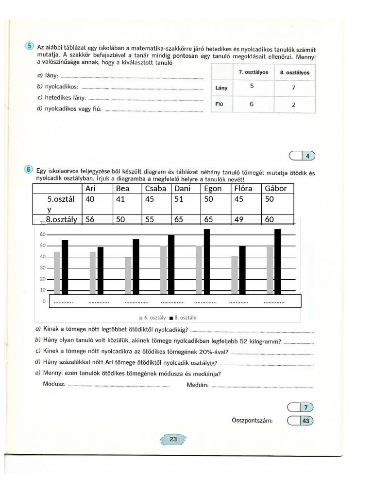 MAT8 3.témazáróa | PDF
