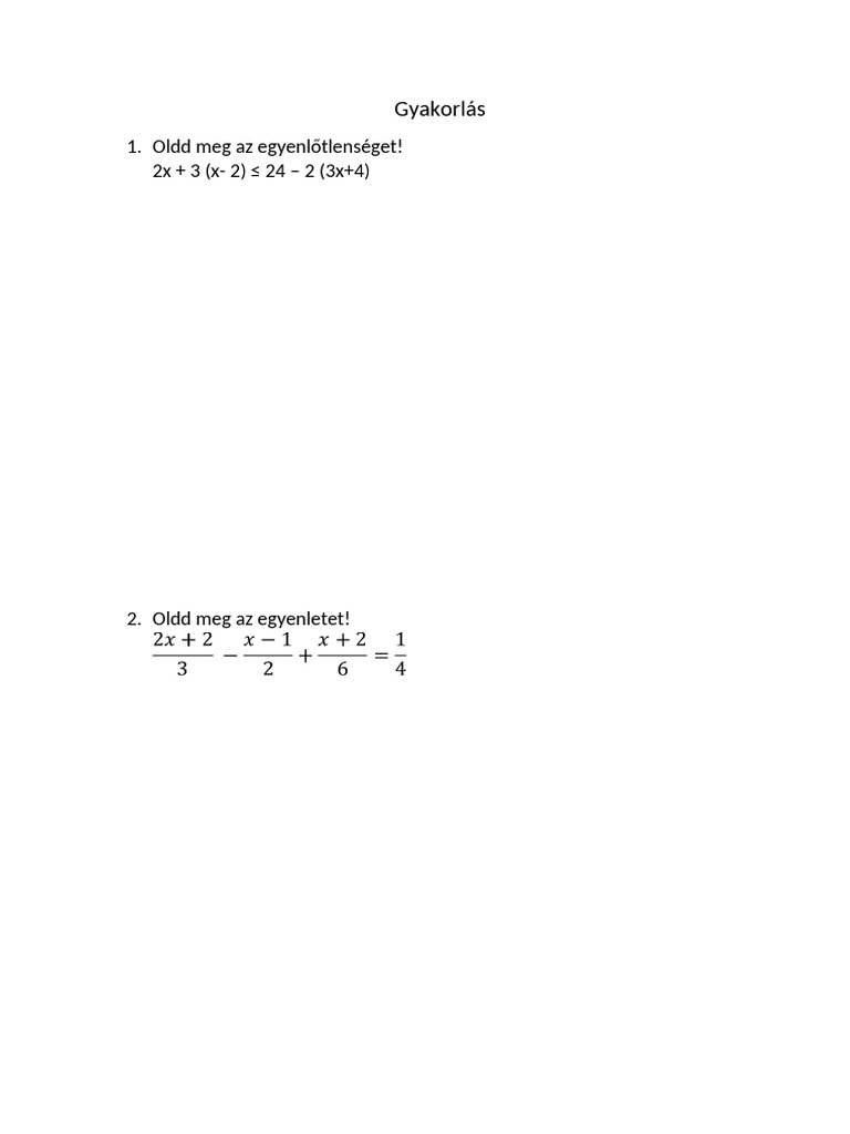 Matek 8 Gyakorlás3.dolgozat 2 | PDF