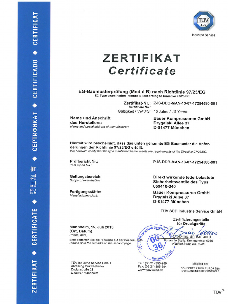 DGRL Baumusterpruefung01 | PDF