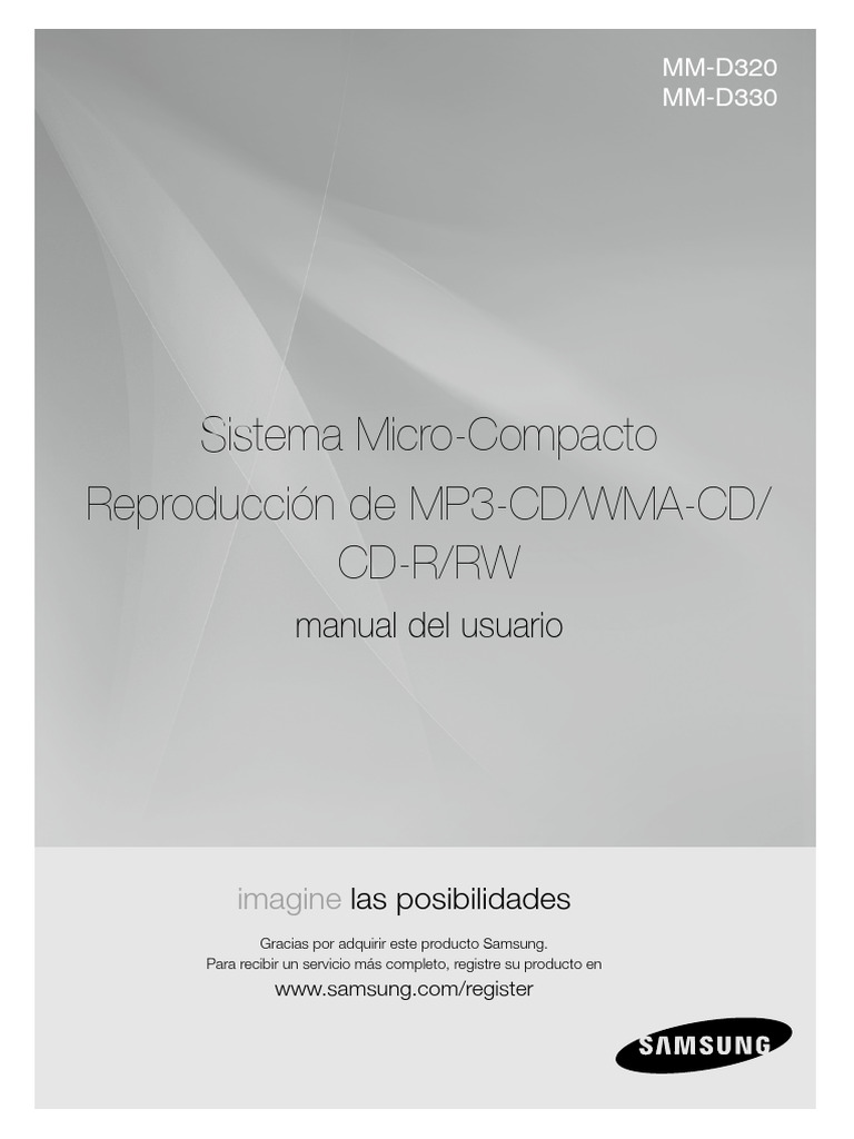 Manual de Usuario Samsung MM-D320/MM-D330 | PDF | Altoparlante | Disco ...