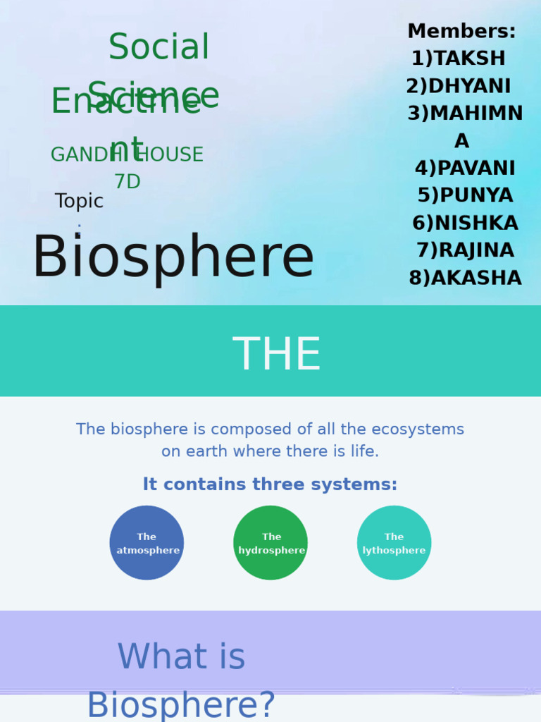 What Is Biosphere | PDF