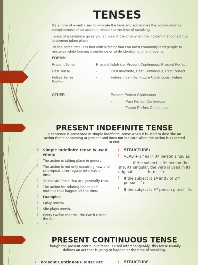 TENSES-2 | PDF | Grammatical Tense | Verb