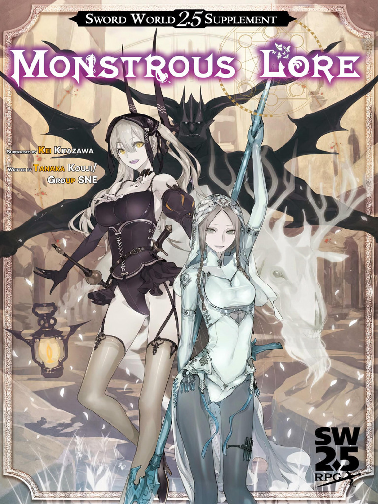 Sword World 2.5 - Monstrous Lore | PDF | Magician (Fantasy) | Monsters
