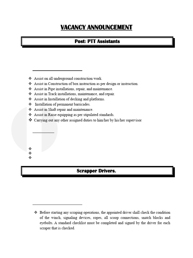 Mining Combined Advert - 2025 | PDF | Mining