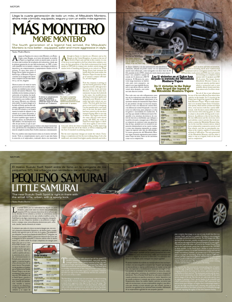 Mitsubishi Montero: La Cuarta Generación | PDF | Vehículos terrestres ...