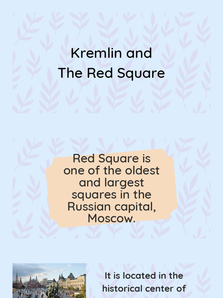 Kremlin and The Red Square | PDF