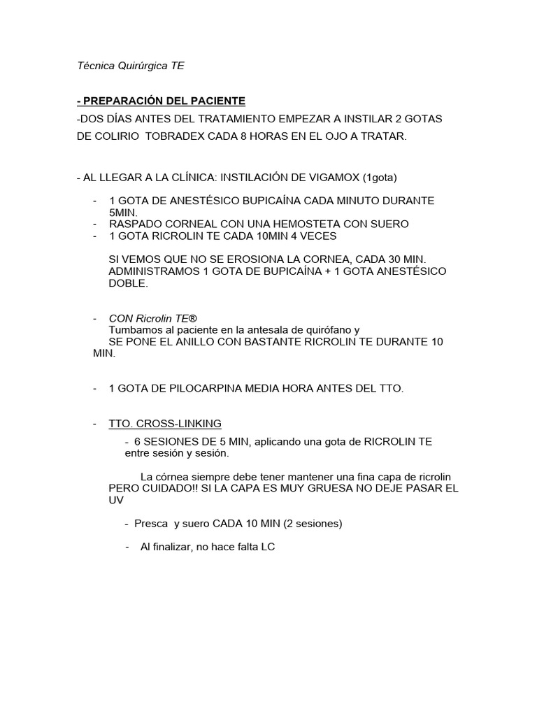 Protocolo Te Crosslinking | PDF
