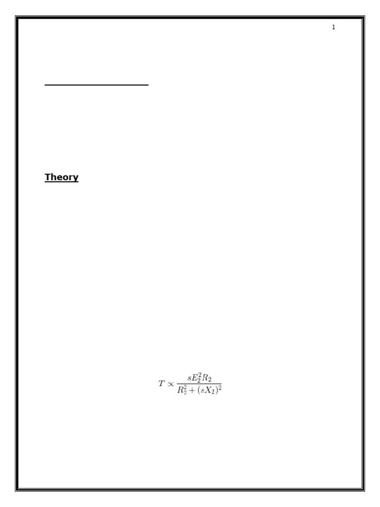 Rotor Resistance Control in Induction Motors | PDF | Electric Motor ...