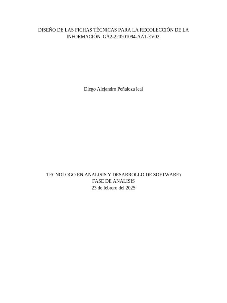 Ficha Tenica | PDF | Software | Business