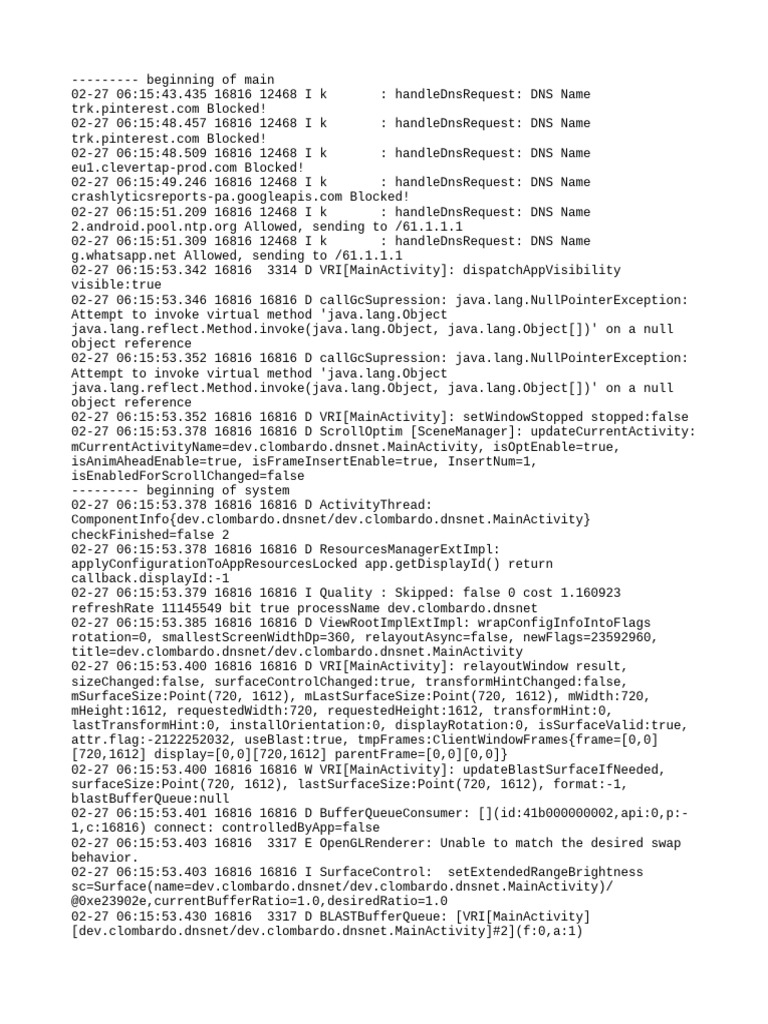 Dnsnet Log (1) | PDF | C++ | Method (Computer Programming)