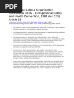 Convention C155 - Occupational Safety and Health Convention, 1981 (No. 155) | PDF | Occupational ...