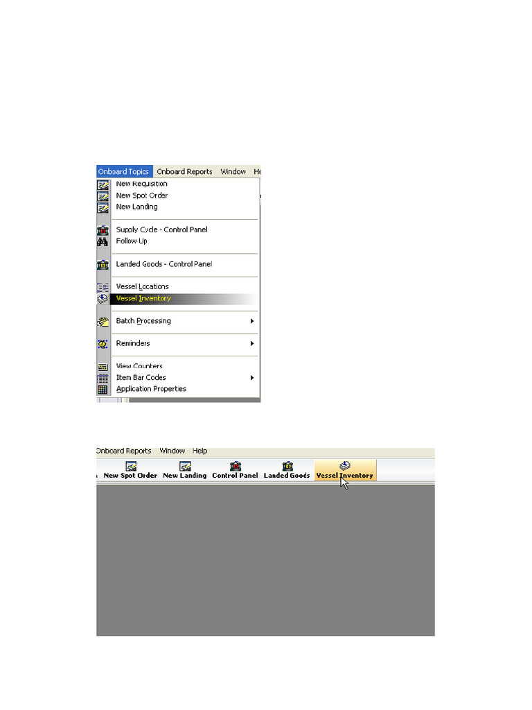 Update Vessel Inventory | PDF
