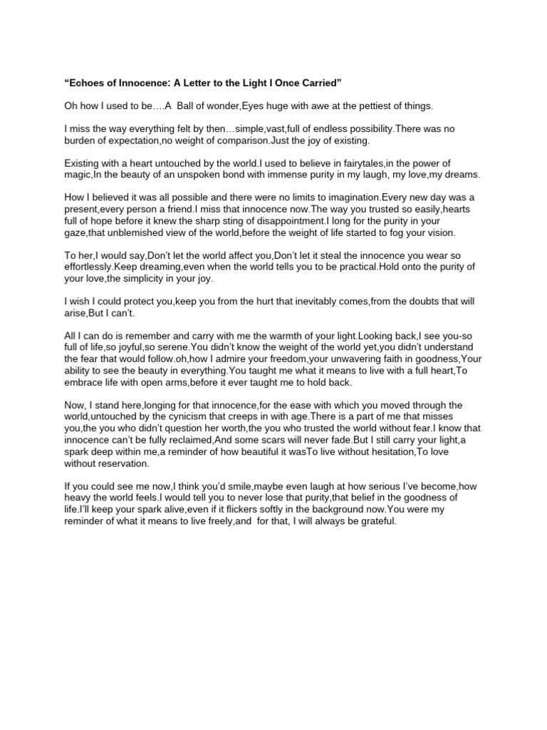 Oh How I Used To Be - Khushbu | PDF