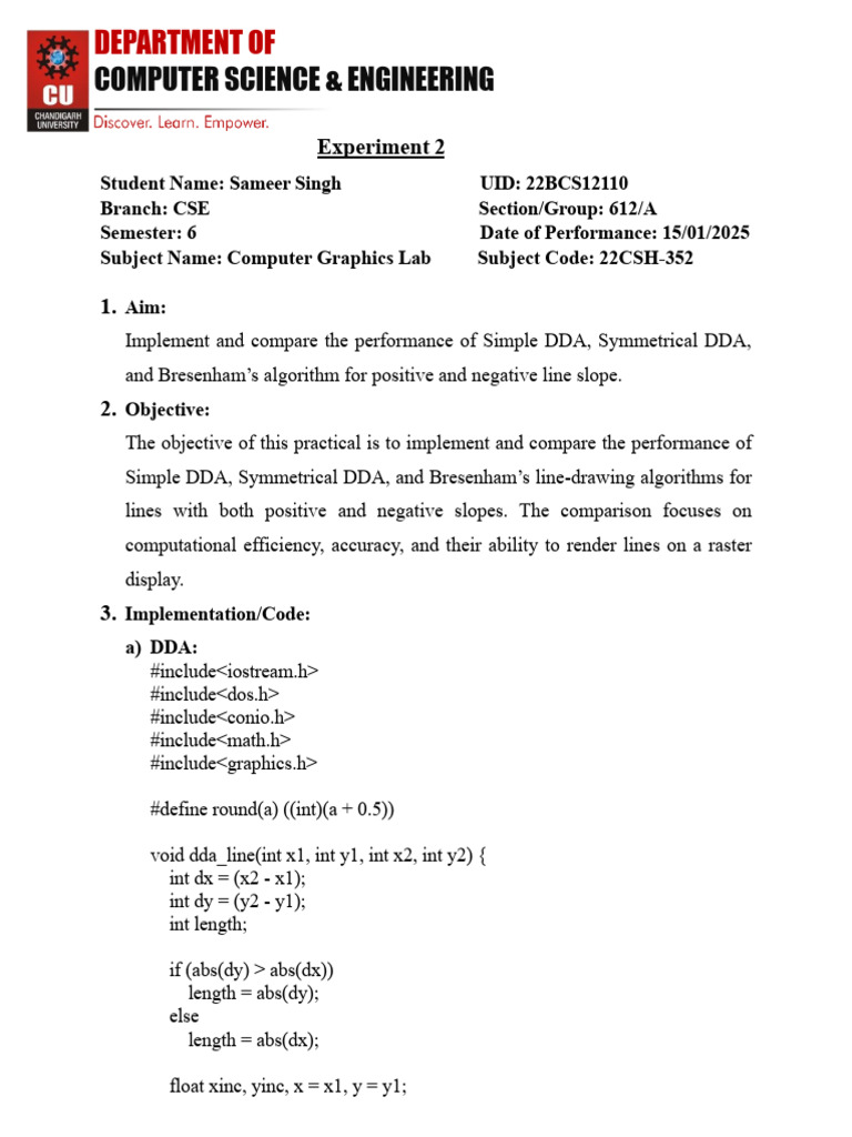 CG EX-2 sam | PDF | Computer Engineering | Theoretical Computer Science