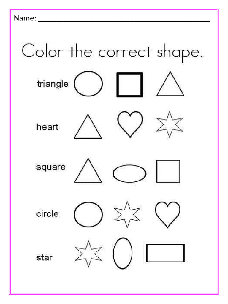COLORING SHAPES | PDF
