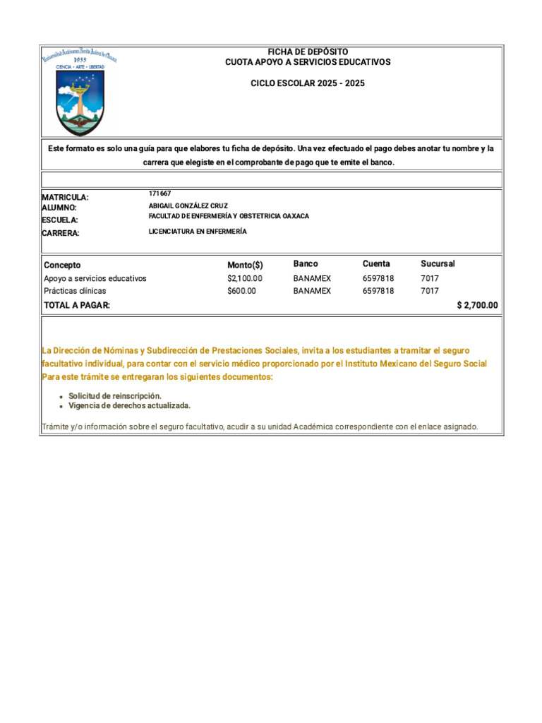 Admisiones (1) | PDF