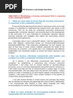 TRF 2025: Questions and Answers Guide | PDF | Teachers | Pedagogy