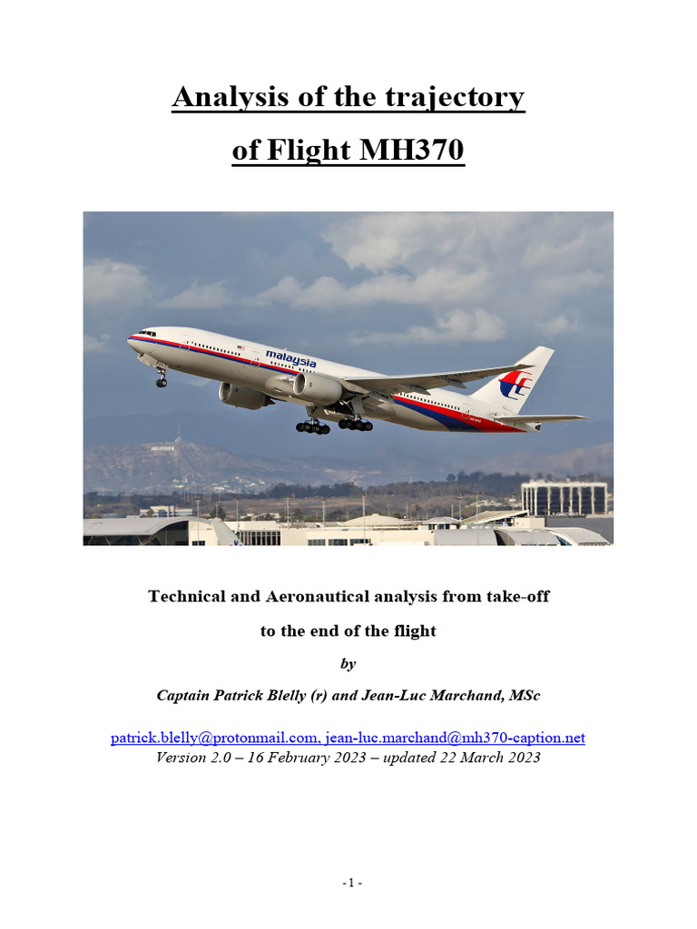 MH370 Flight Path Analysis by Blelly | PDF | Malaysia Airlines Flight ...