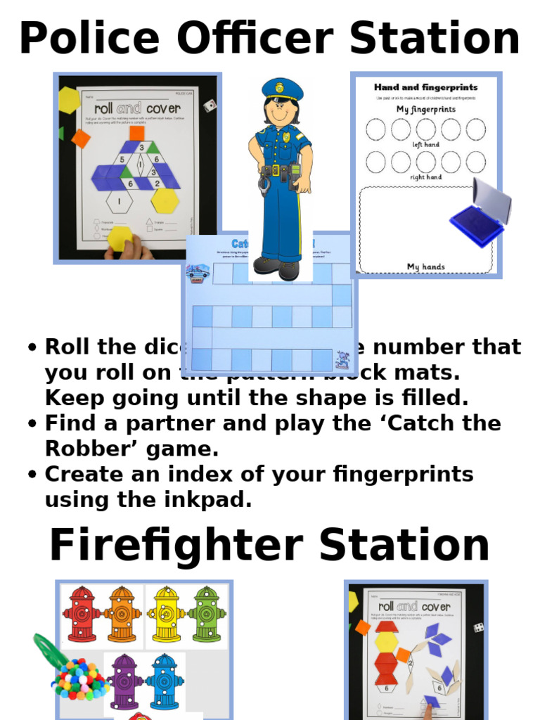 Community Helper Sensory Stations | PDF