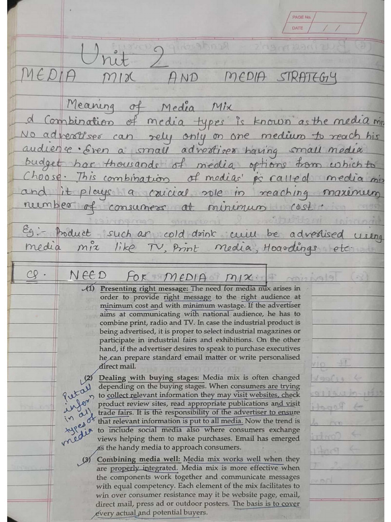 MPM Unit 2 Notes | PDF