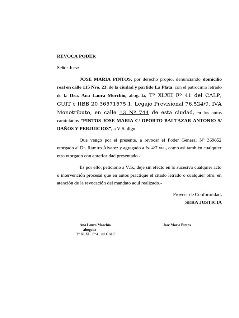 3 - Revoca Poder | PDF