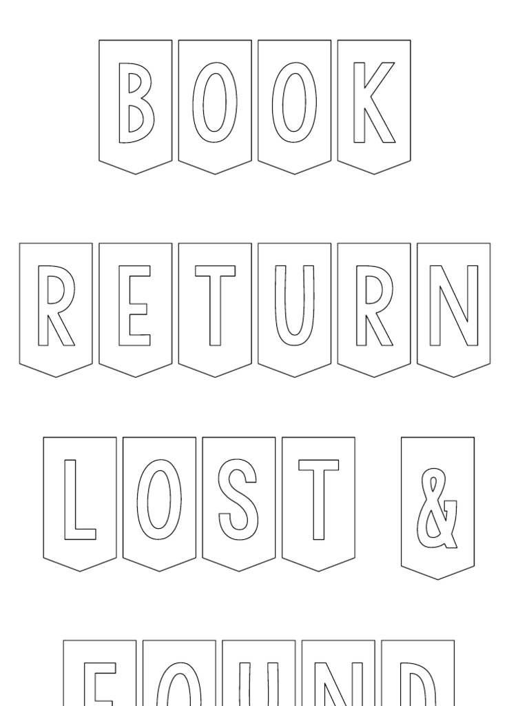 Book Return and Lost and Found Label | PDF