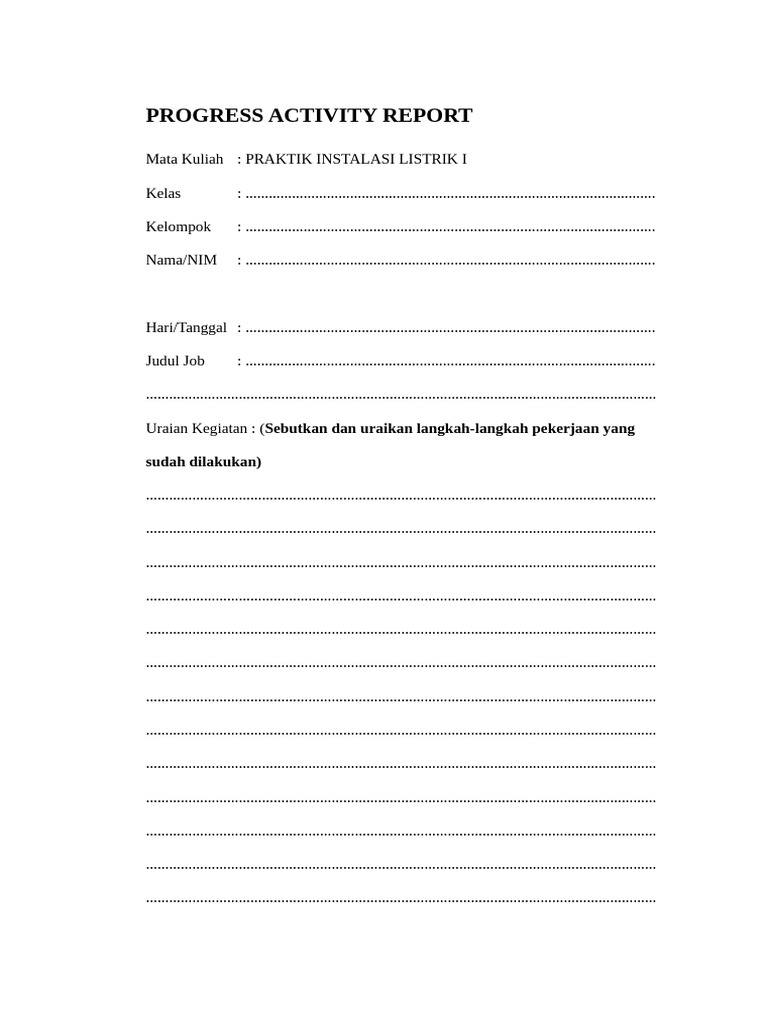 Form Activity Report | PDF