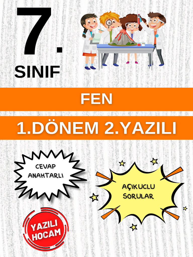7.sinif Fen 1.dönem 2.yazili Açik Uçlu-1 | PDF