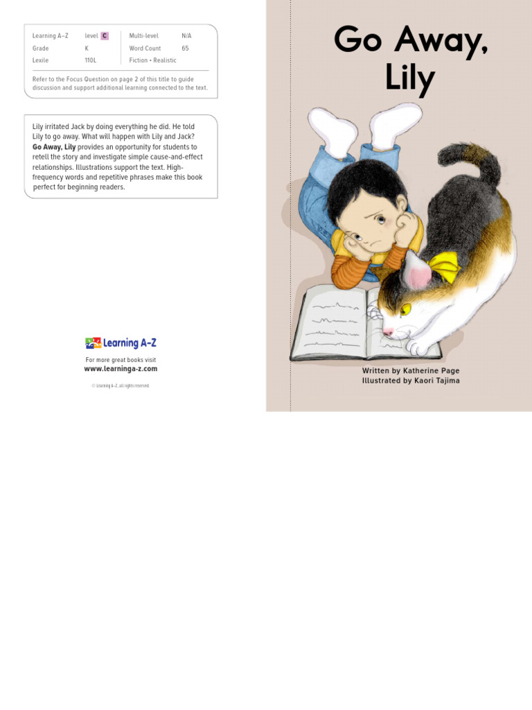 Go Away, Lily: A Level C Reader | PDF